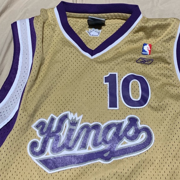 NBA | Shirts & Tops | Gold Sacramento Kings Throwback Bibby Jersey ...